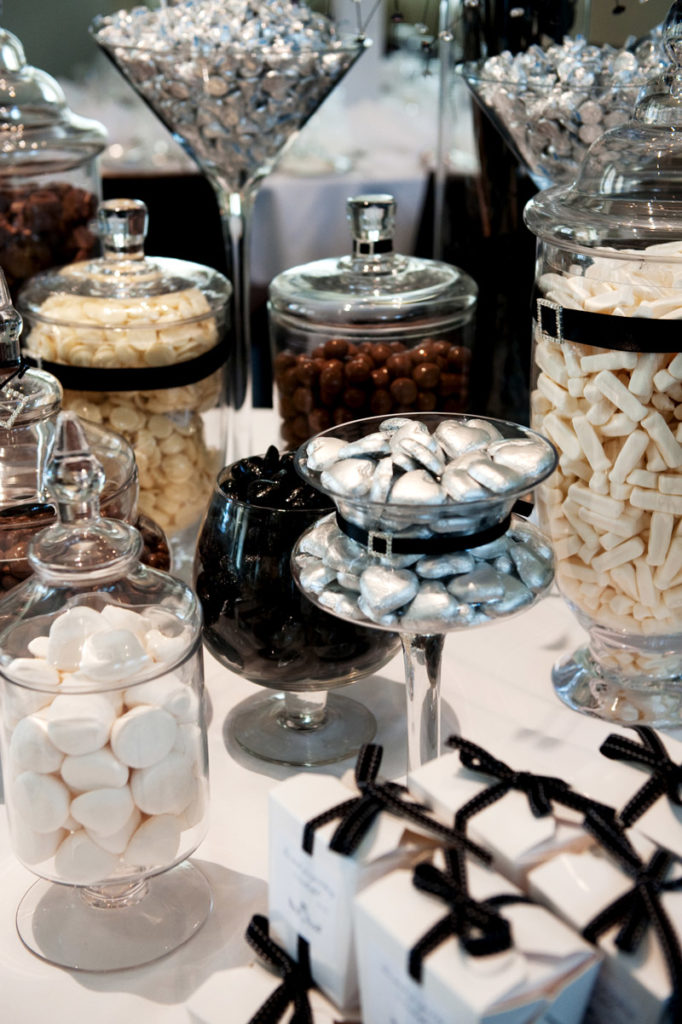 Black & White Wedding Lolly Buffet - The Candy Buffet Company